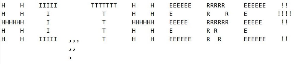 ASCII Fun – infinite loop