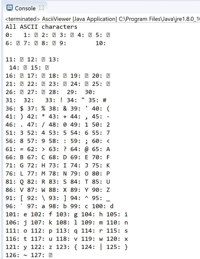 ASCII Fun Infinite Loop